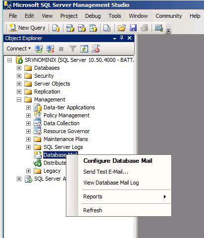 Nominix, Mail SQL - Daniel Dávila López